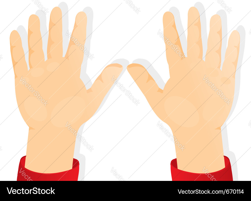 Child Hands Royalty Free Vector Image - VectorStock