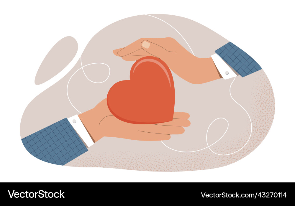 Concept of charity Royalty Free Vector Image - VectorStock