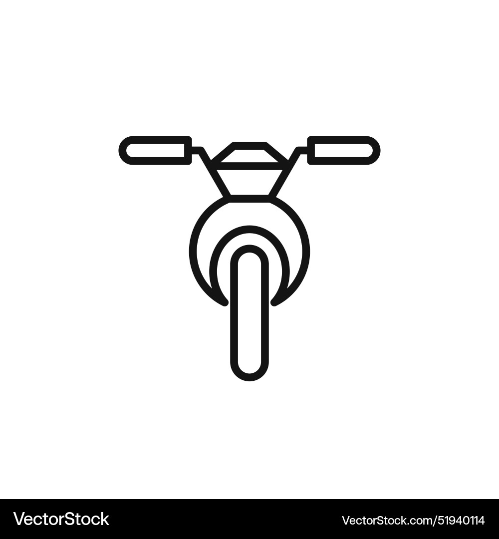 Motorcycle icon logo sign outline Royalty Free Vector Image