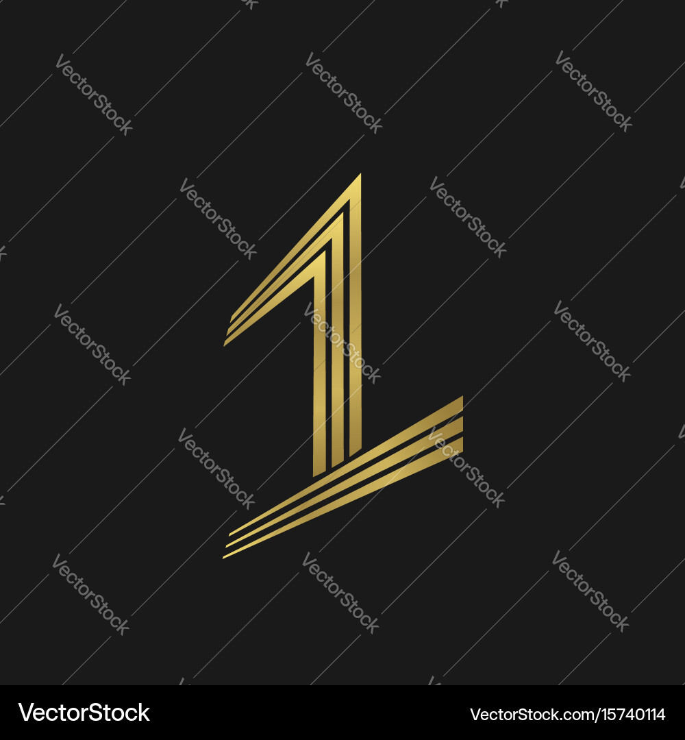 Number one symbol Royalty Free Vector Image - VectorStock