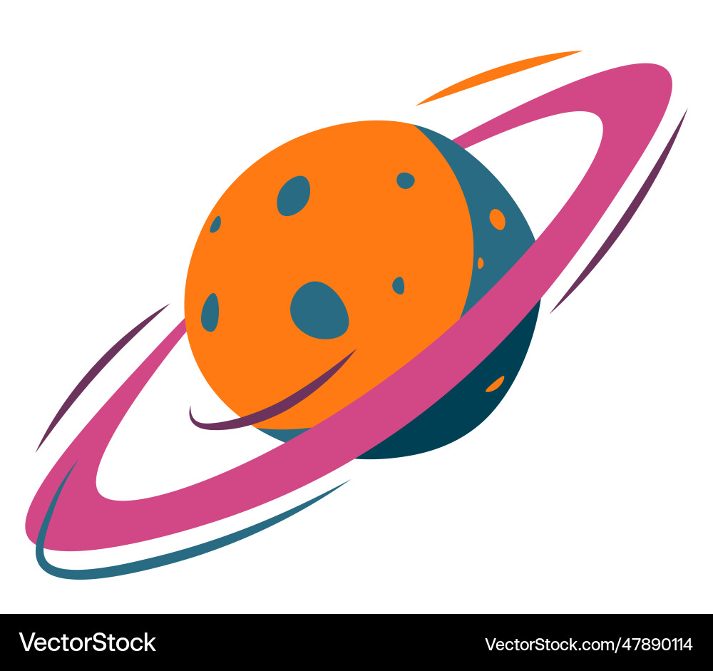 Outer space and universe planet in cosmos Vector Image