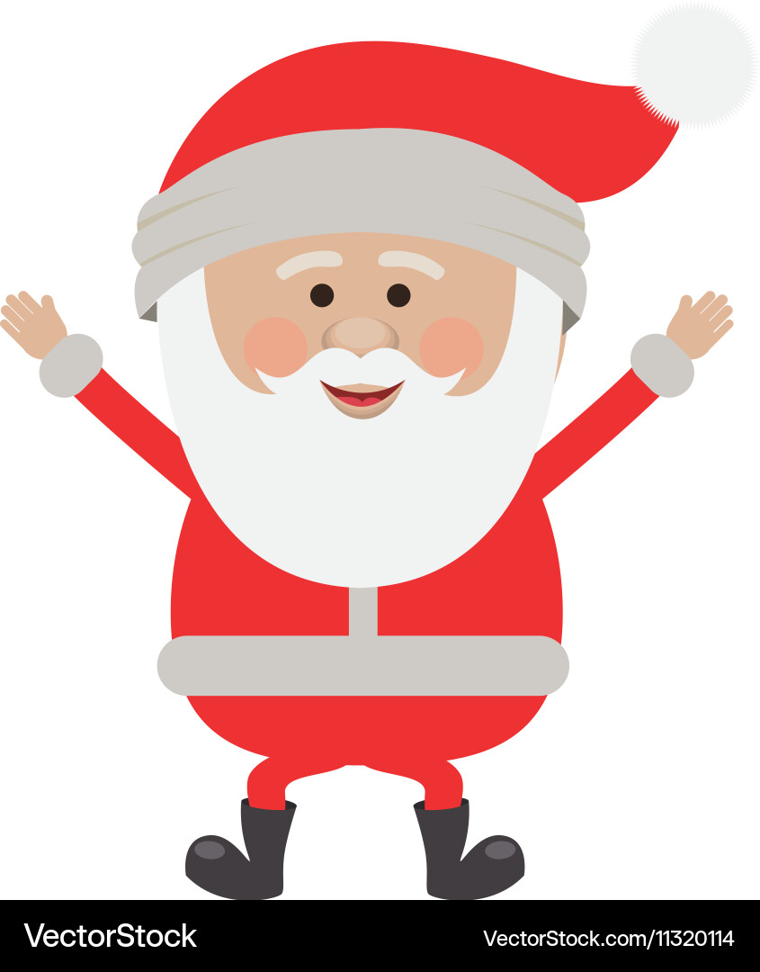 Santa claus cartoon icon image Royalty Free Vector Image