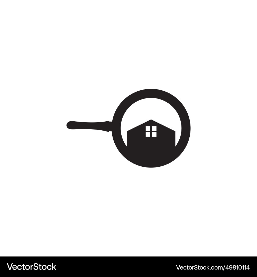 Search home logo design Royalty Free Vector Image