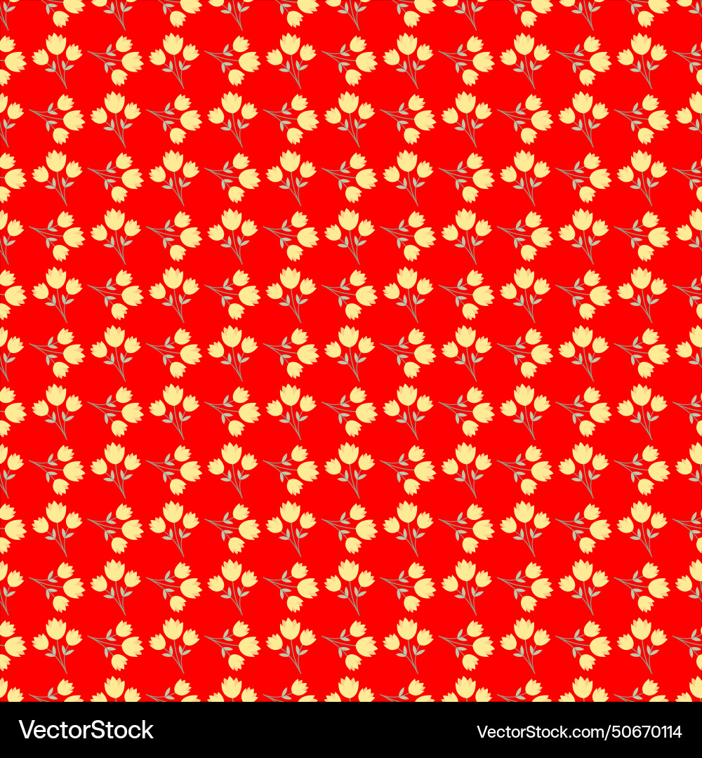 Small flowers pattern design in background Vector Image