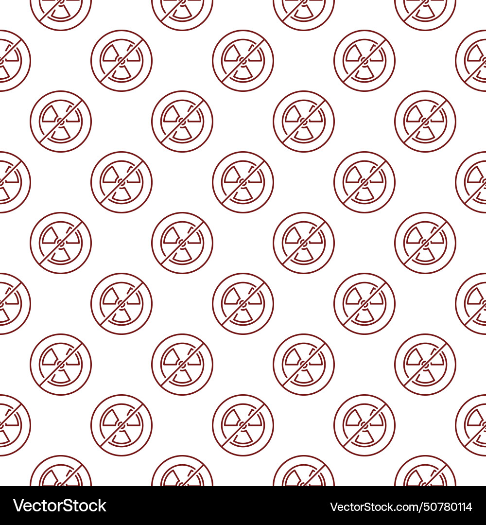 Stop radiation no allowed seamless pattern Vector Image