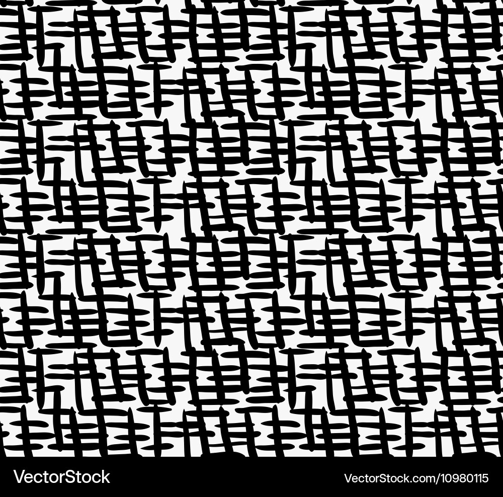 Black marker thick crossing hatches Royalty Free Vector