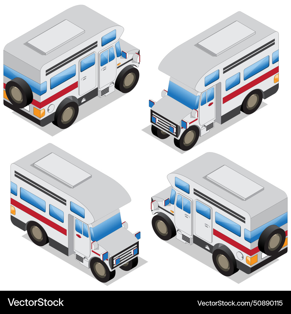 Camper van Royalty Free Vector Image - VectorStock