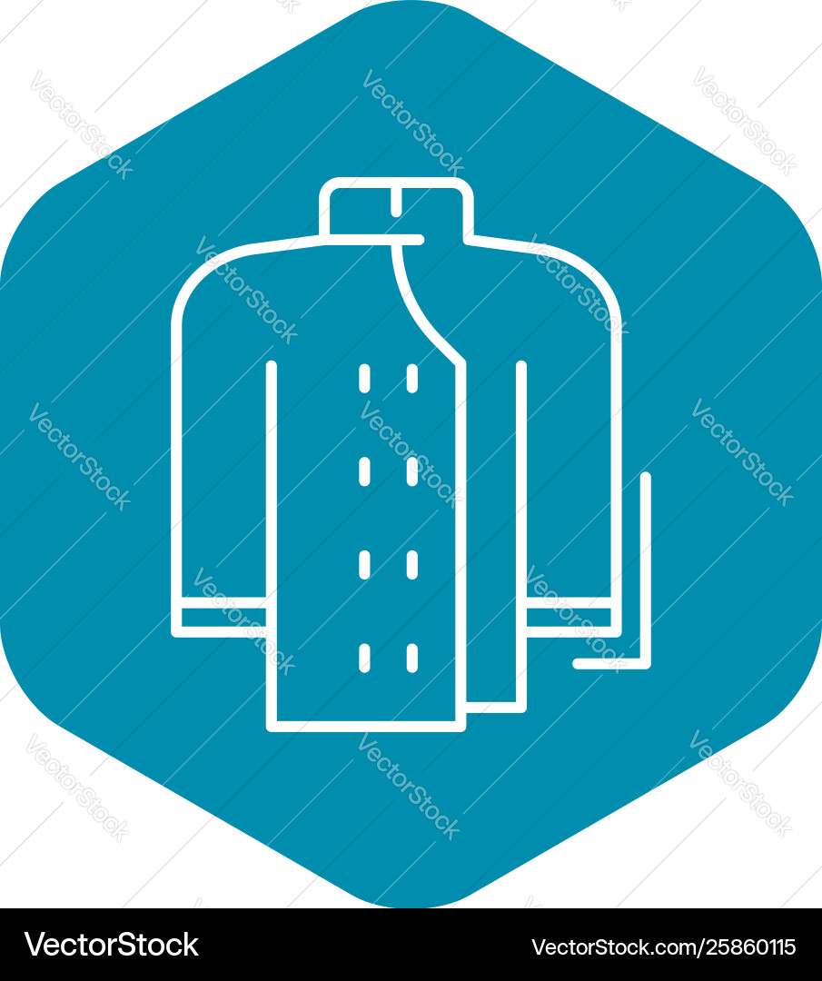 Cooker clothes icon outline style Royalty Free Vector Image