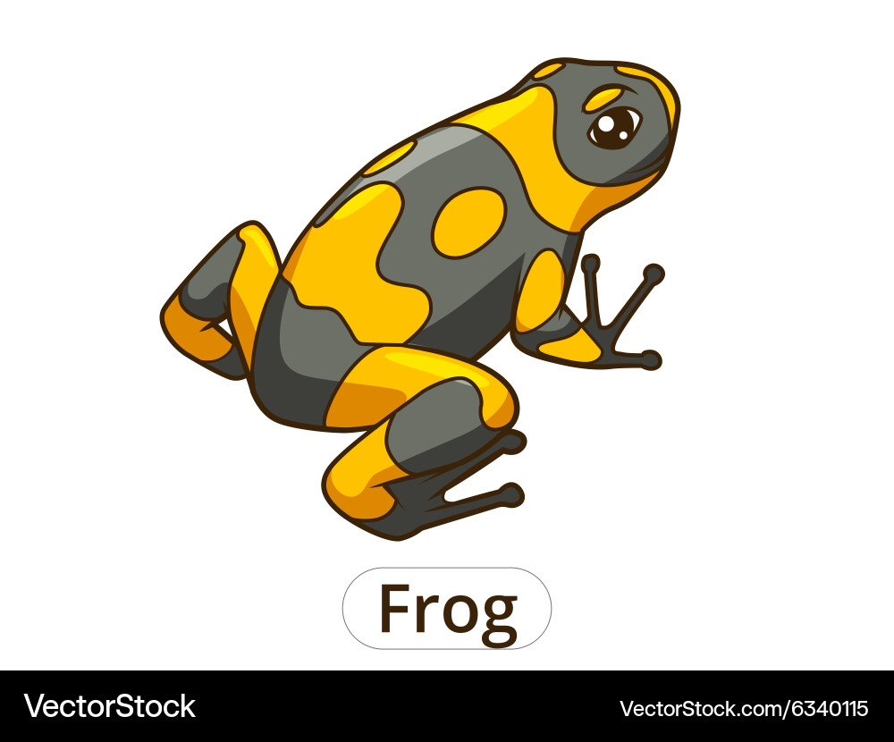 Frog cartoon Royalty Free Vector Image - VectorStock