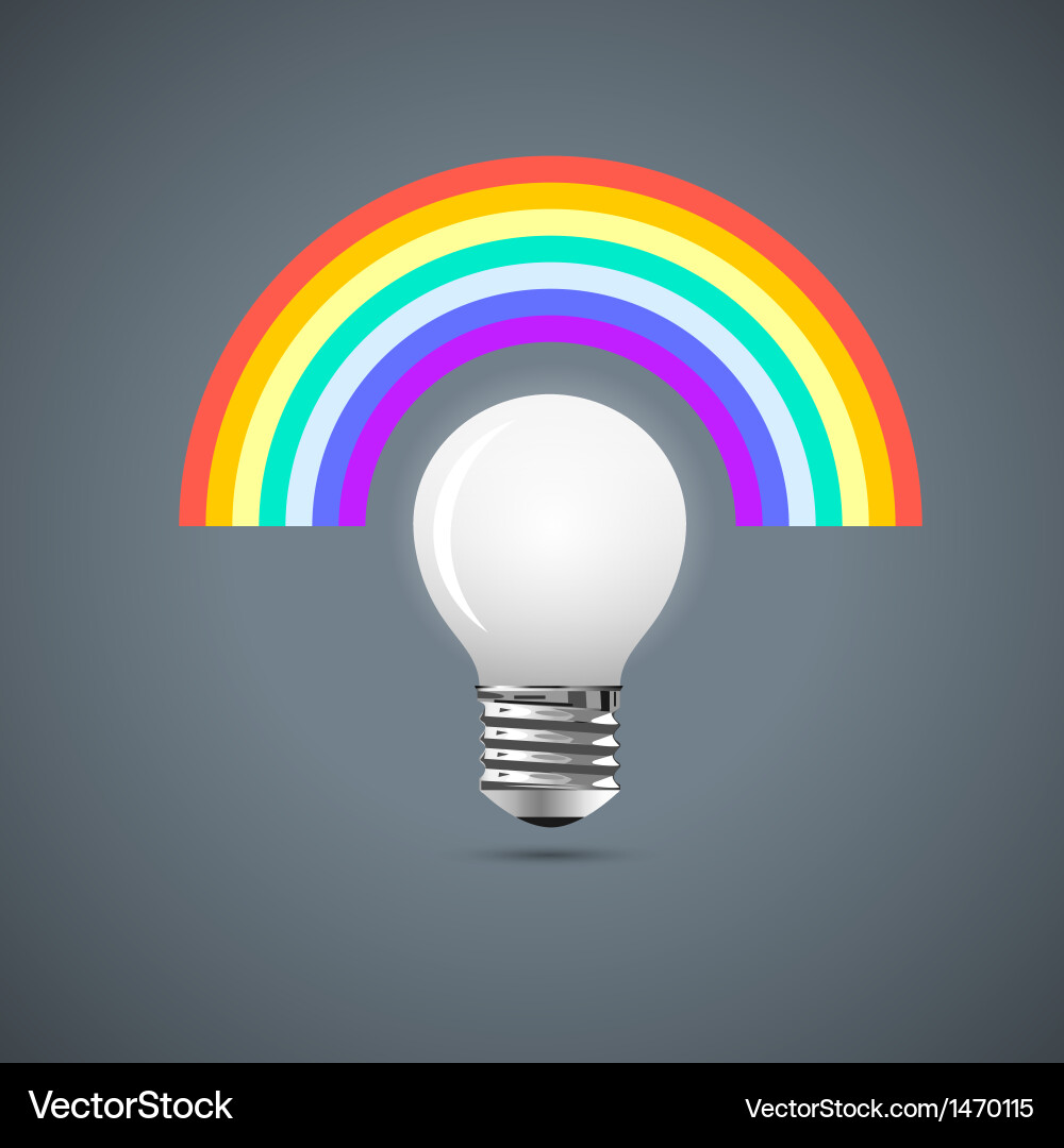 Rainbow Light Bulb Vector Images (over 800)
