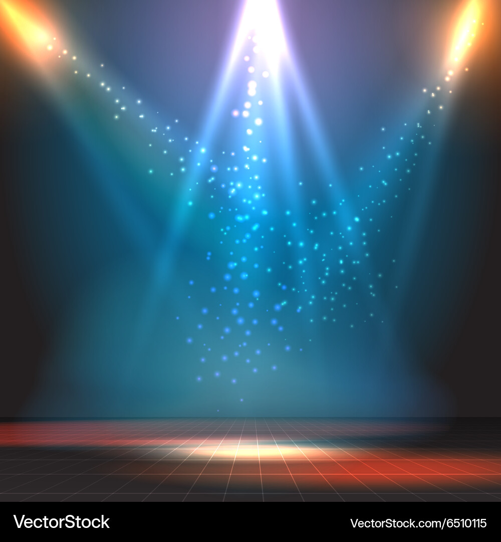 Spotlight Dance Floor Background Royalty Free Vector Image