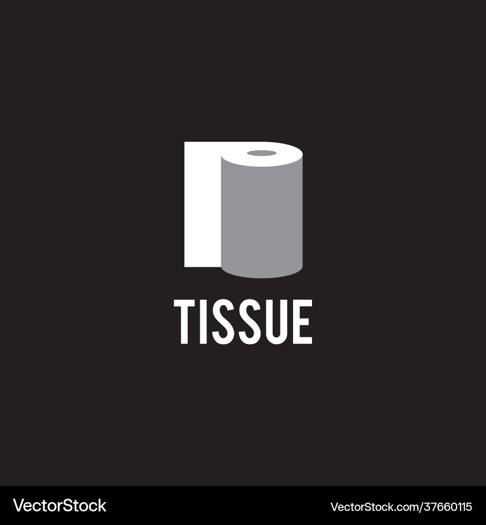Tissue logo design icon template Royalty Free Vector Image