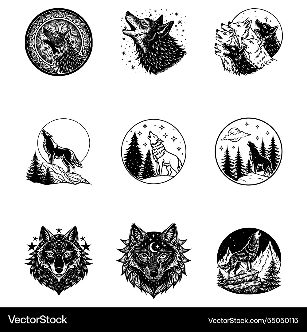Wolf Royalty Free Vector Image - VectorStock