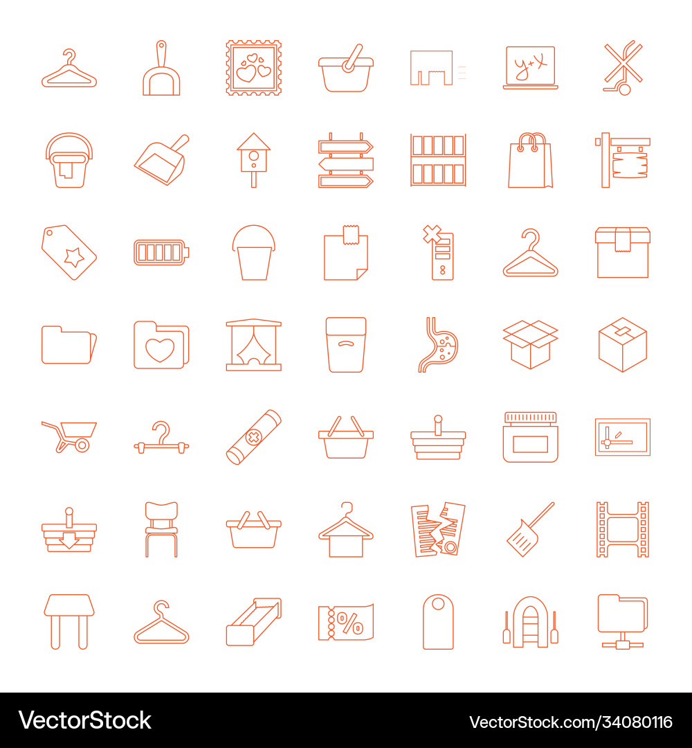 49 leere Symbole Lizenzfreies Vektorbild - VectorStock