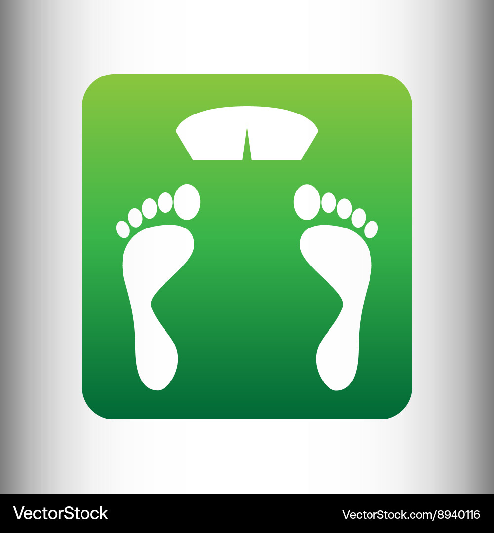 Bathroom scale sign Royalty Free Vector Image - VectorStock