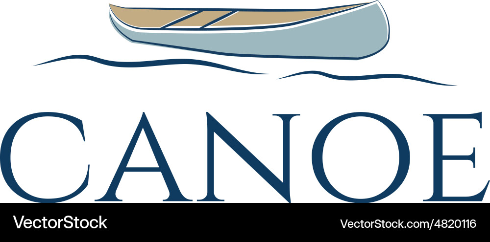 Canoe Icon - Outdoor Recreation Royalty Free Vector Image