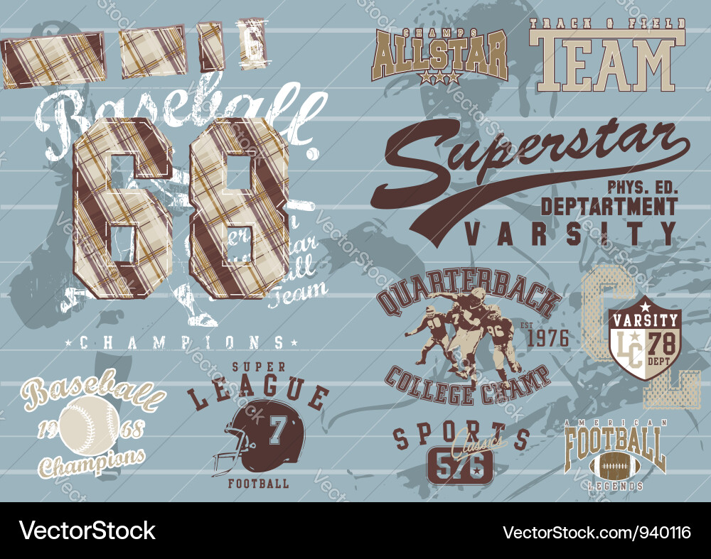 Popular sports Royalty Free Vector Image - VectorStock