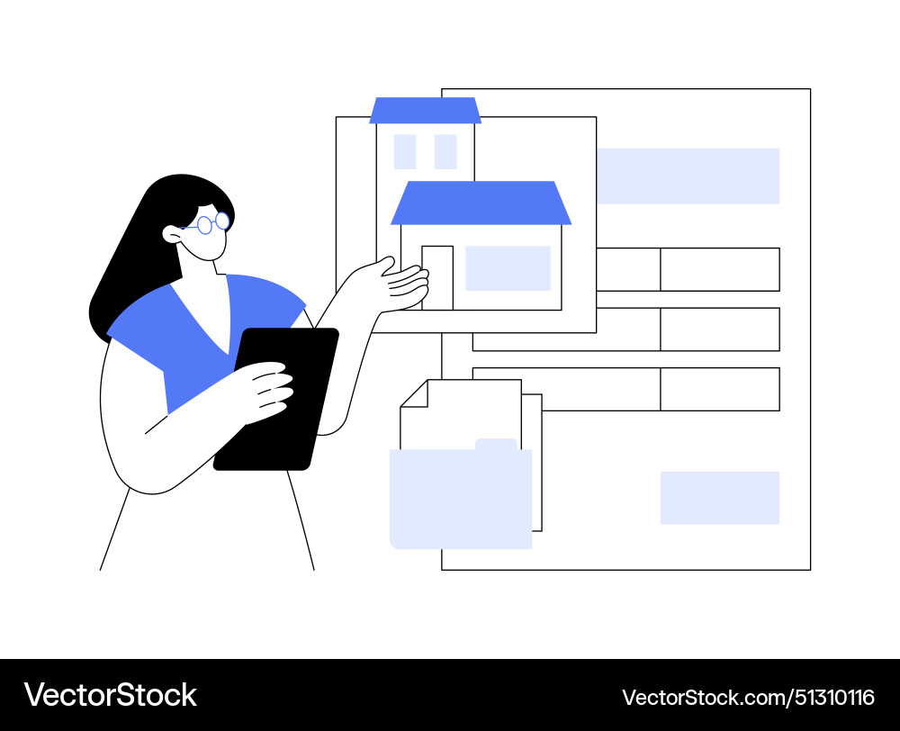 Tenant and landlord representation isolated Vector Image