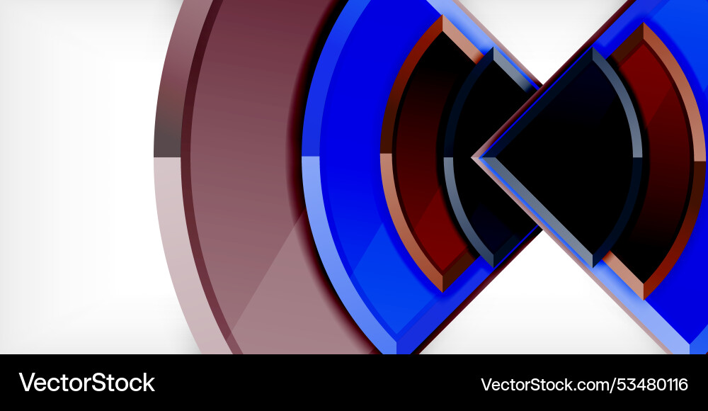 Triangle circles background Royalty Free Vector Image