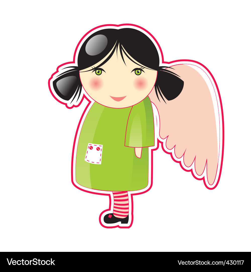 Cartoon angel Royalty Free Vector Image - VectorStock