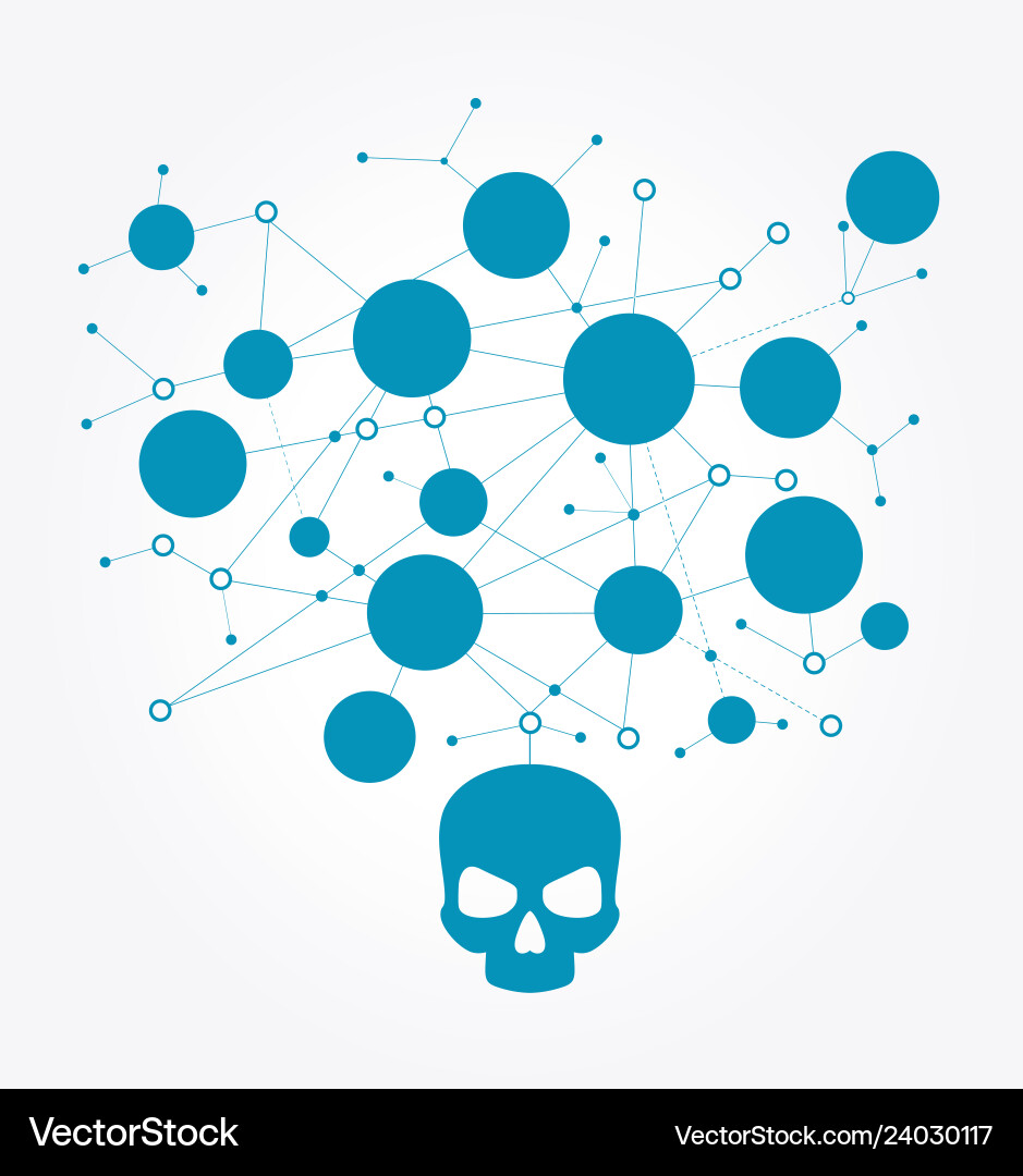 Cyber attack background Royalty Free Vector Image