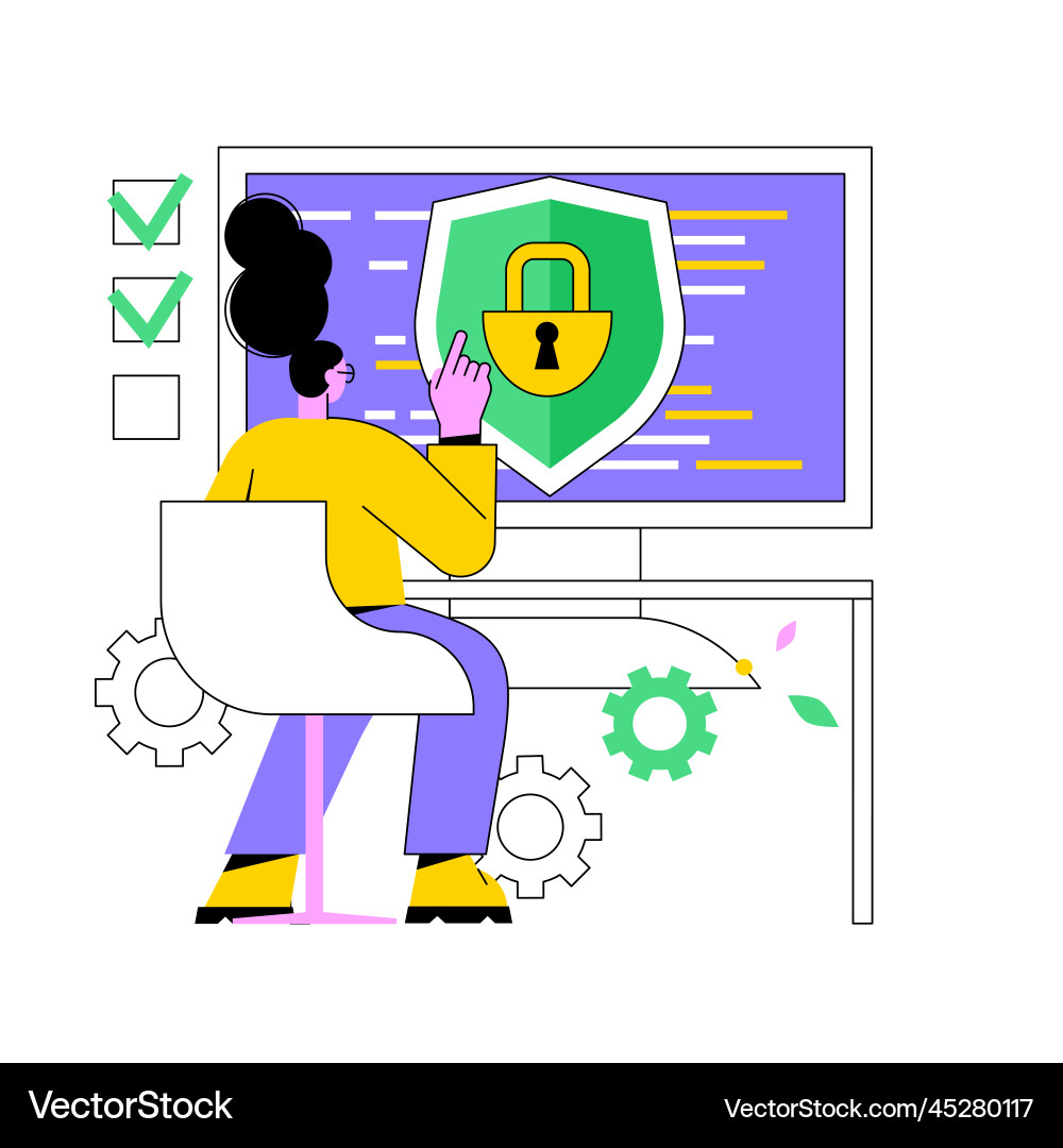 Information privacy abstract concept Royalty Free Vector