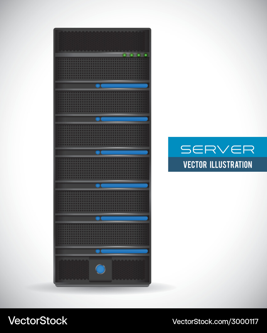 Server design Royalty Free Vector Image - VectorStock