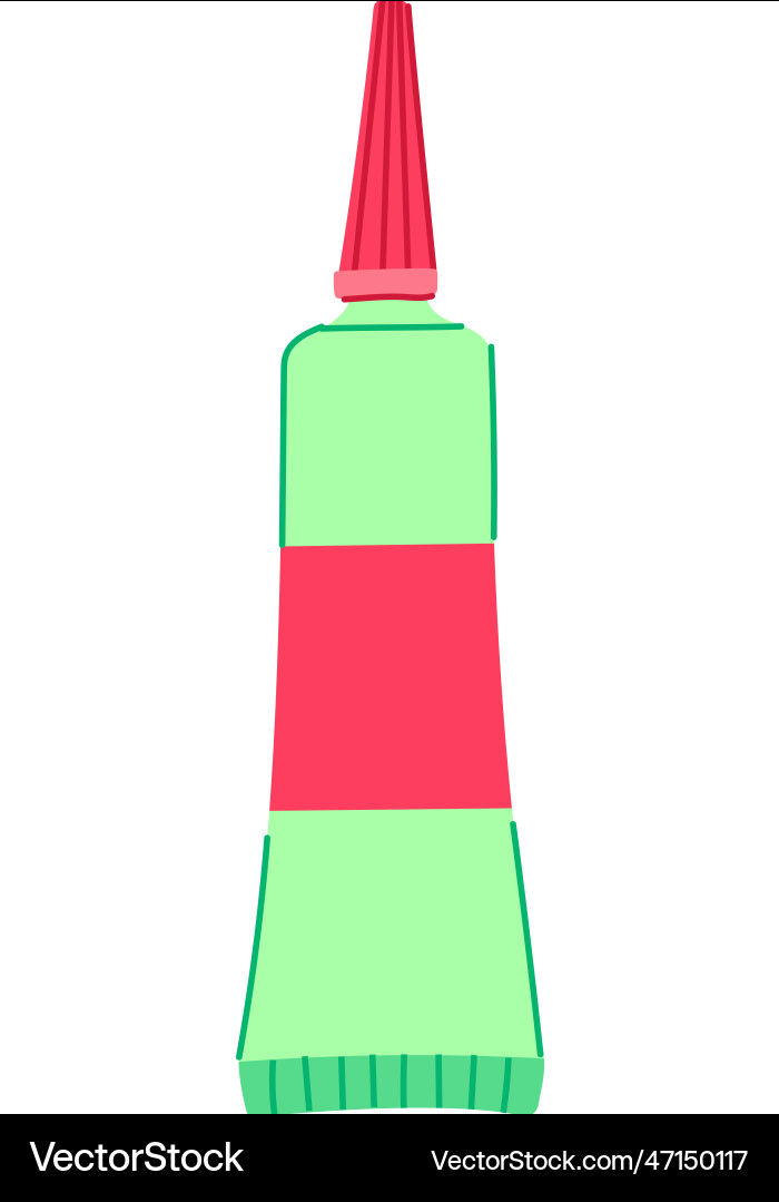 Sticky glue bottle cartoon Royalty Free Vector Image