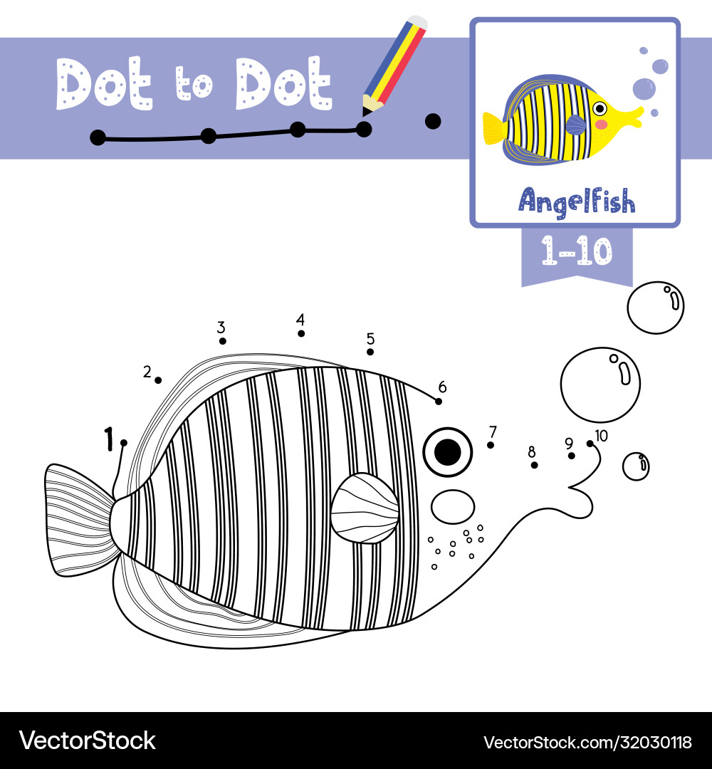 Dot to educational game and coloring book Vector Image