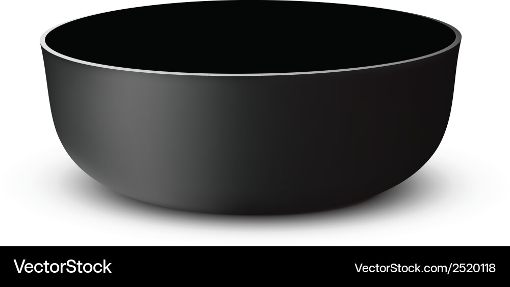 Isolated Ceramic Bowl Royalty Free Vector Image