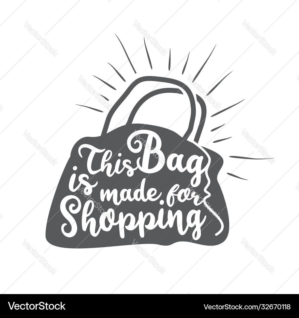 Shopping bag graphic design concept Royalty Free Vector