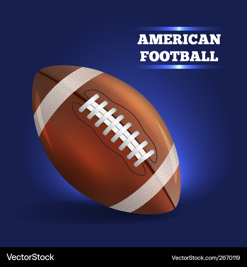 American football Royalty Free Vector Image - VectorStock