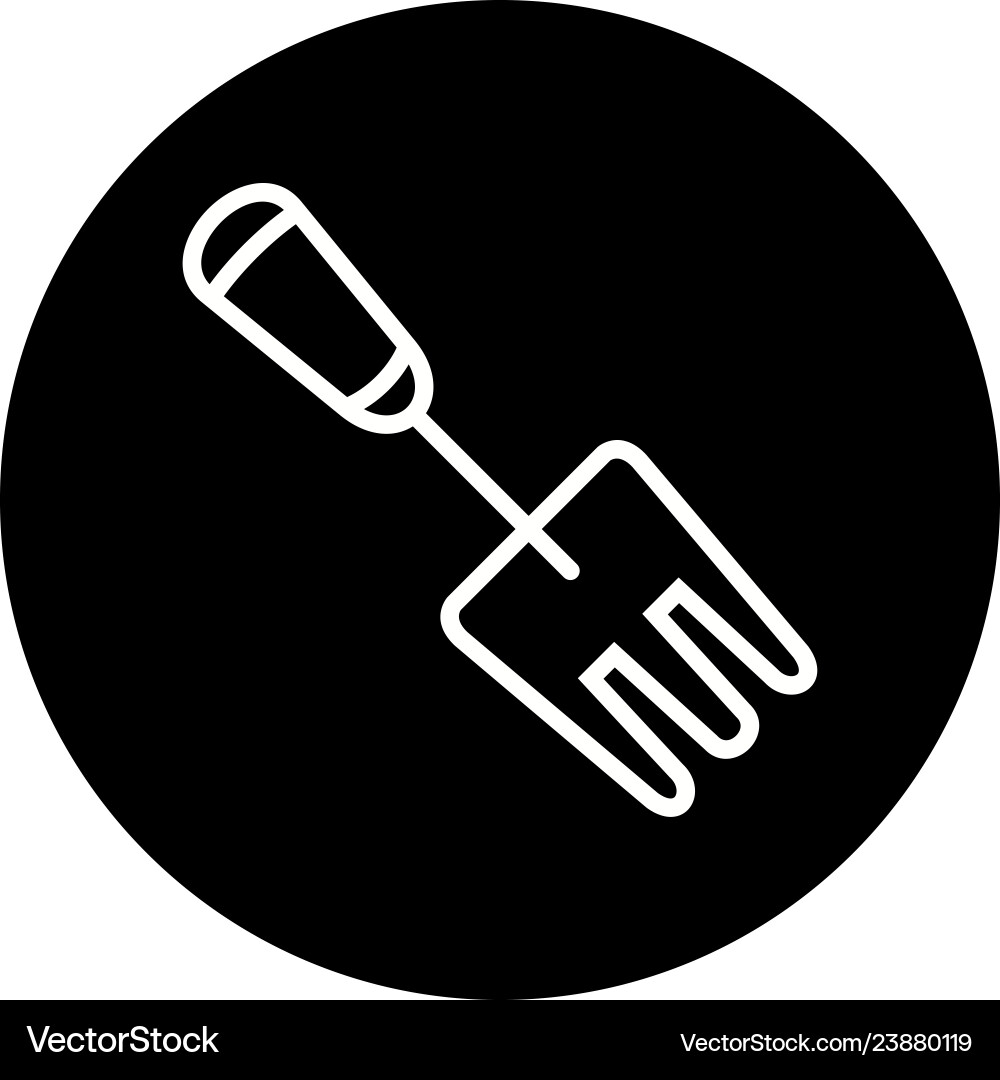 Garden fork icon Royalty Free Vector Image - VectorStock
