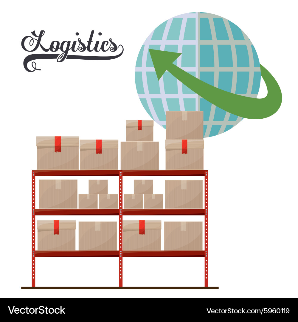 Logistics design Royalty Free Vector Image - VectorStock