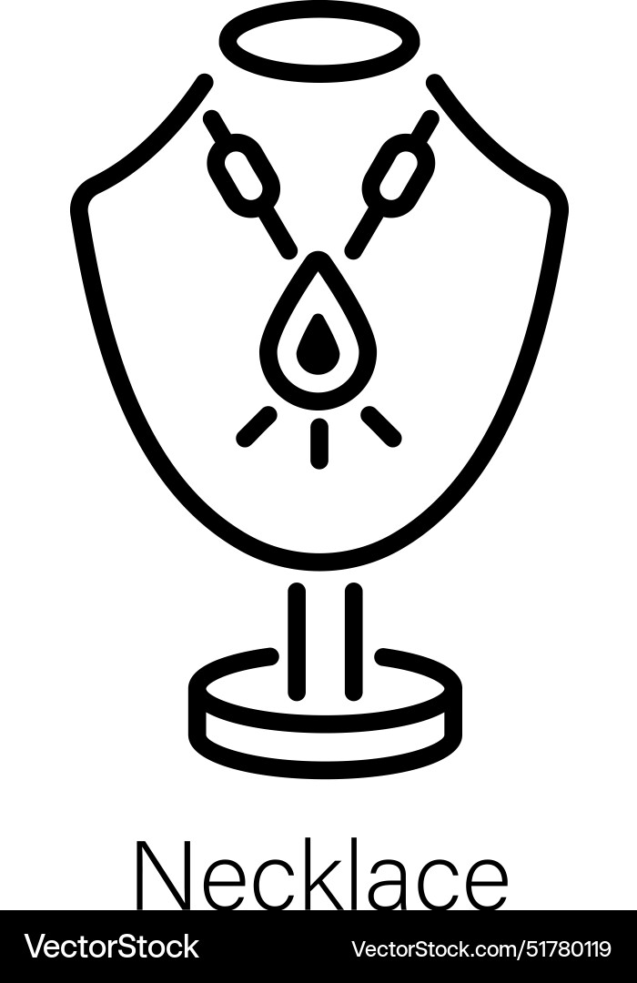 Necklace Royalty Free Vector Image - VectorStock
