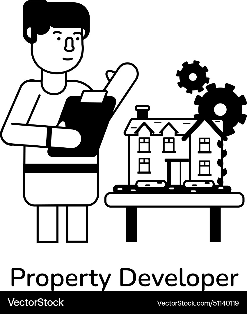 Property developer Royalty Free Vector Image - VectorStock