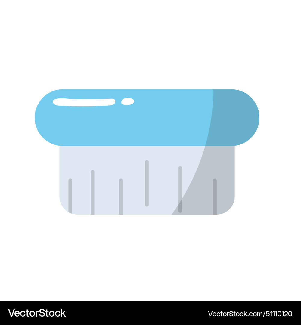 Blue cloth brush icon plastic clothes Royalty Free Vector