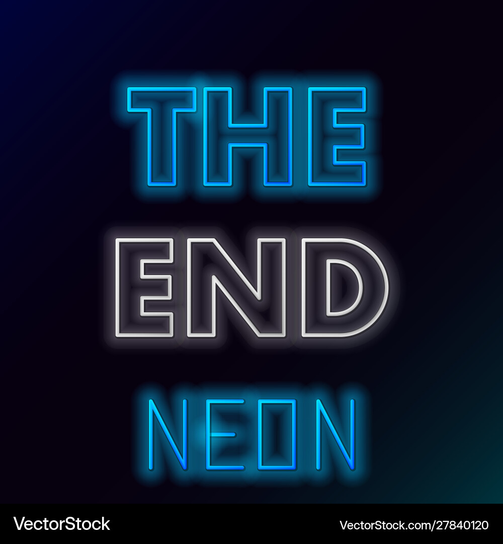 End Neon Movie Vector Images (31)