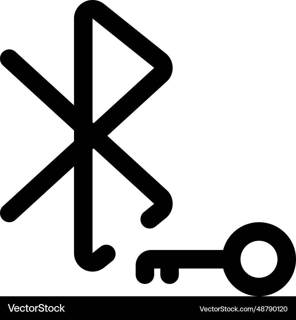 Bluetooth lock feature with detection technology Vector Image