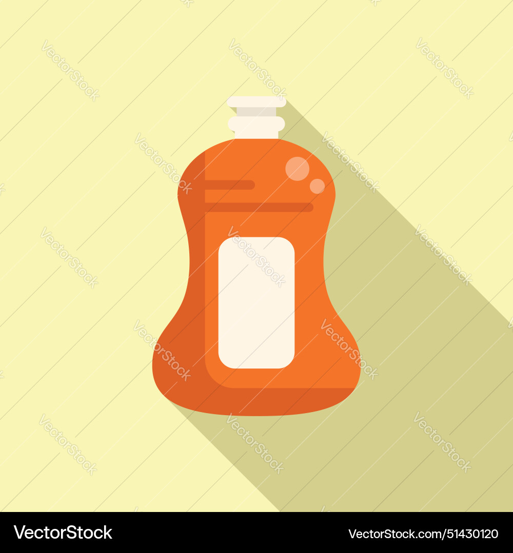 Flat design of a colorful detergent bottle Vector Image