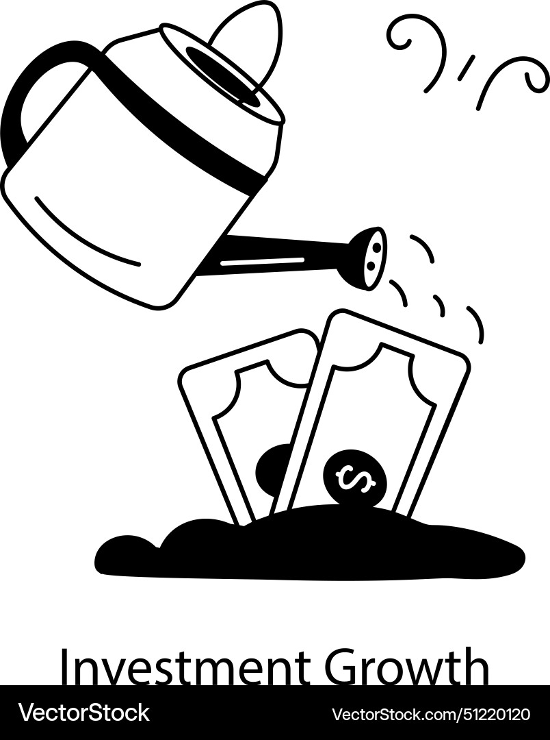 Investment growth Royalty Free Vector Image - VectorStock