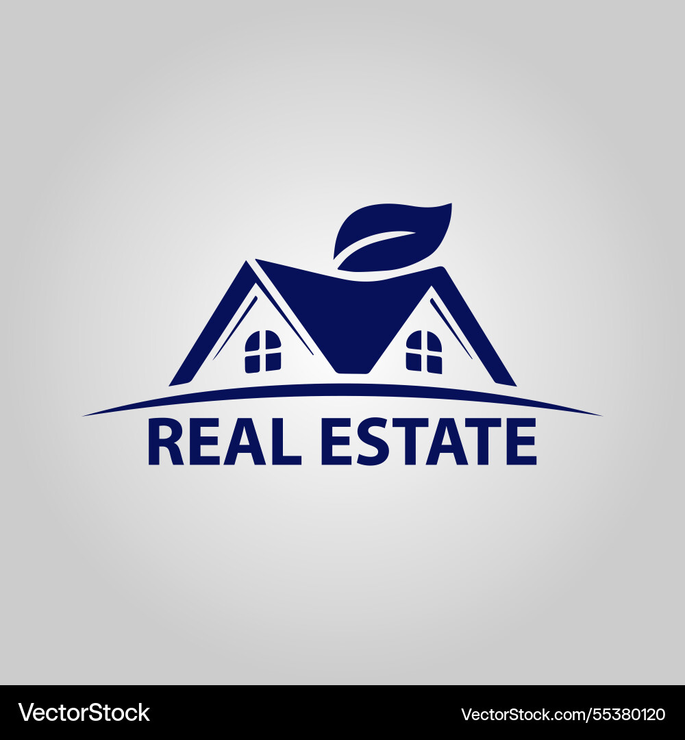 Modern and eye catching real estate logo design Vector Image