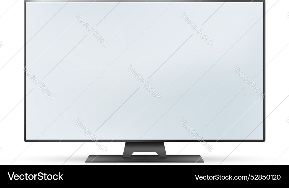 Smart tv mockup blank television screen Royalty Free Vector