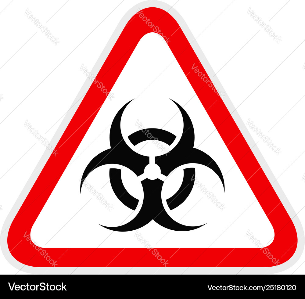 Yellow Hazard Warning Triangle Royalty Free Vector Image