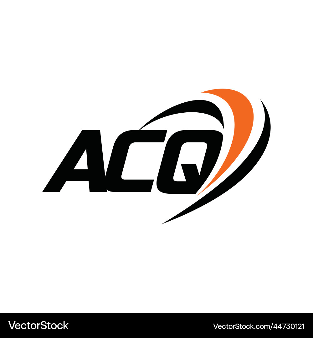 Acq monogram logo Royalty Free Vector Image - VectorStock
