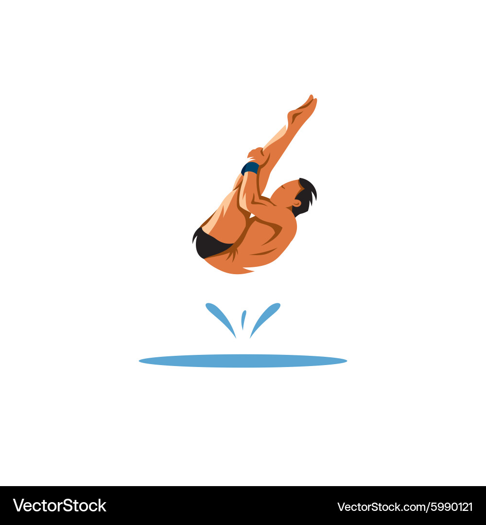 Cliff Diver Vector Images (28)