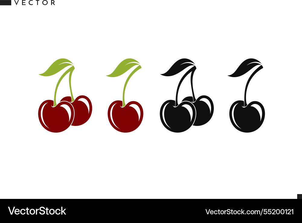 Cherry Royalty Free Vector Image - VectorStock