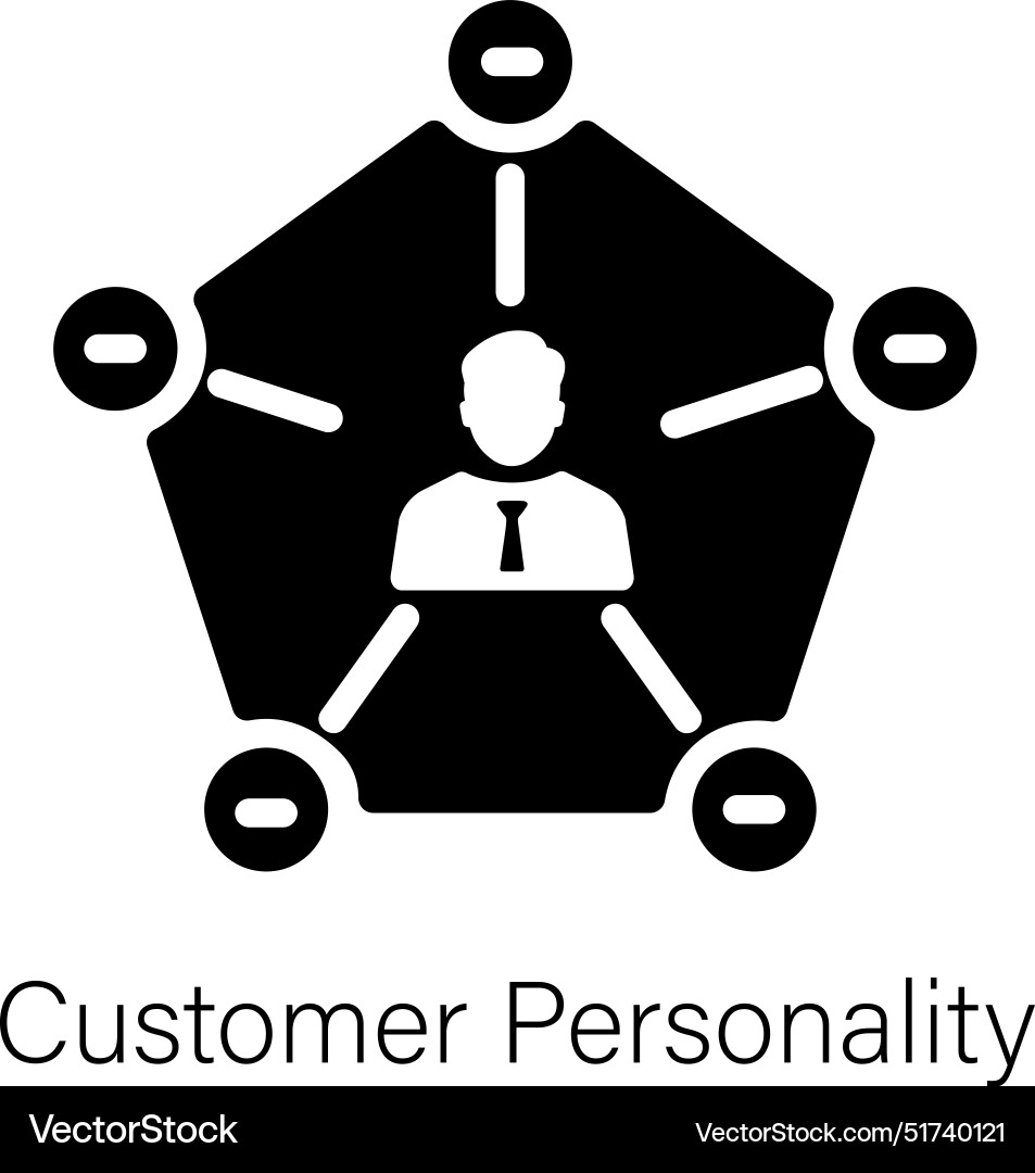 Customer personality Royalty Free Vector Image