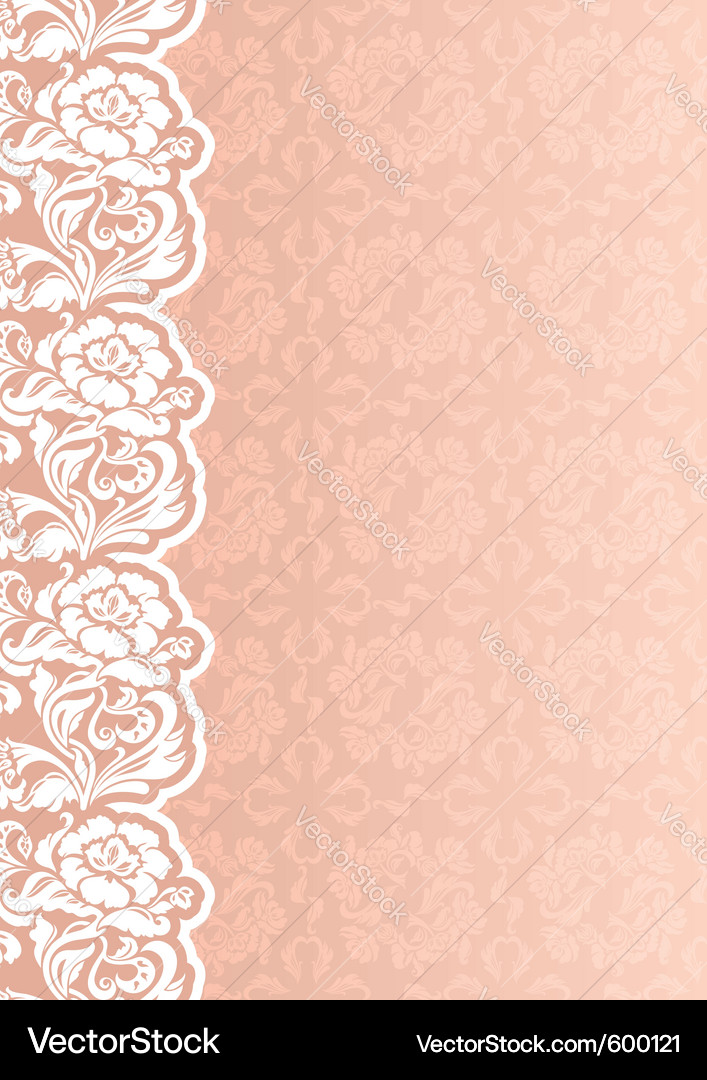 Floral Lace Background Royalty Free Vector Image