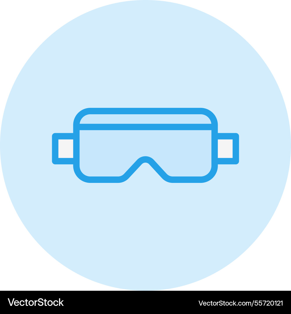 Goggle icon design Royalty Free Vector Image - VectorStock